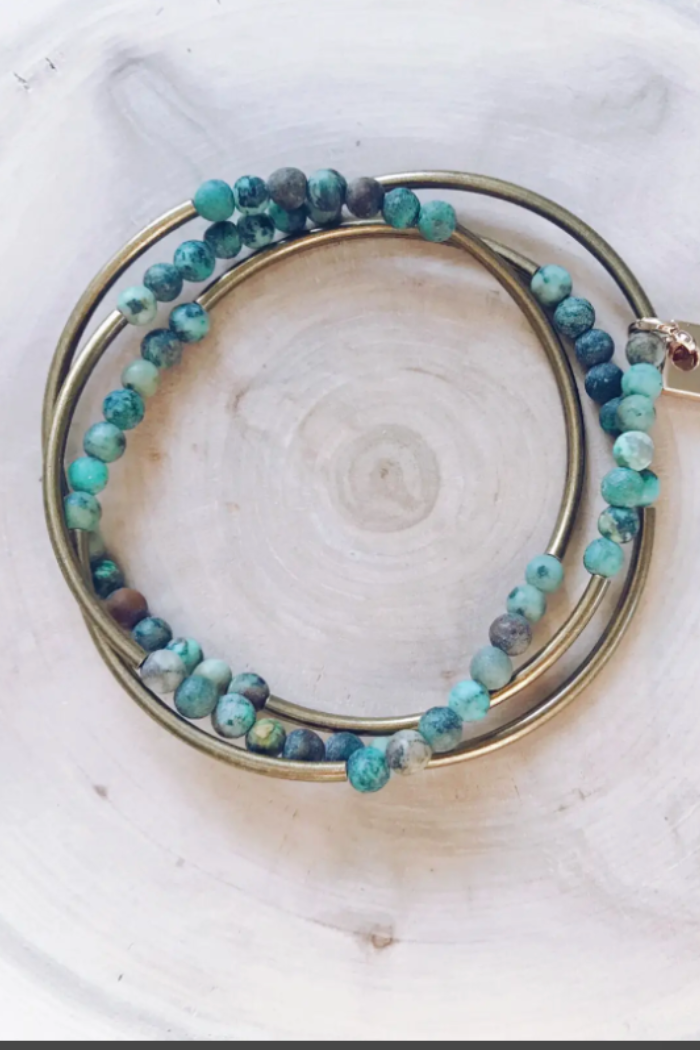 Gemstone Antique Gold Triple Wraps – gadogadoellicottville