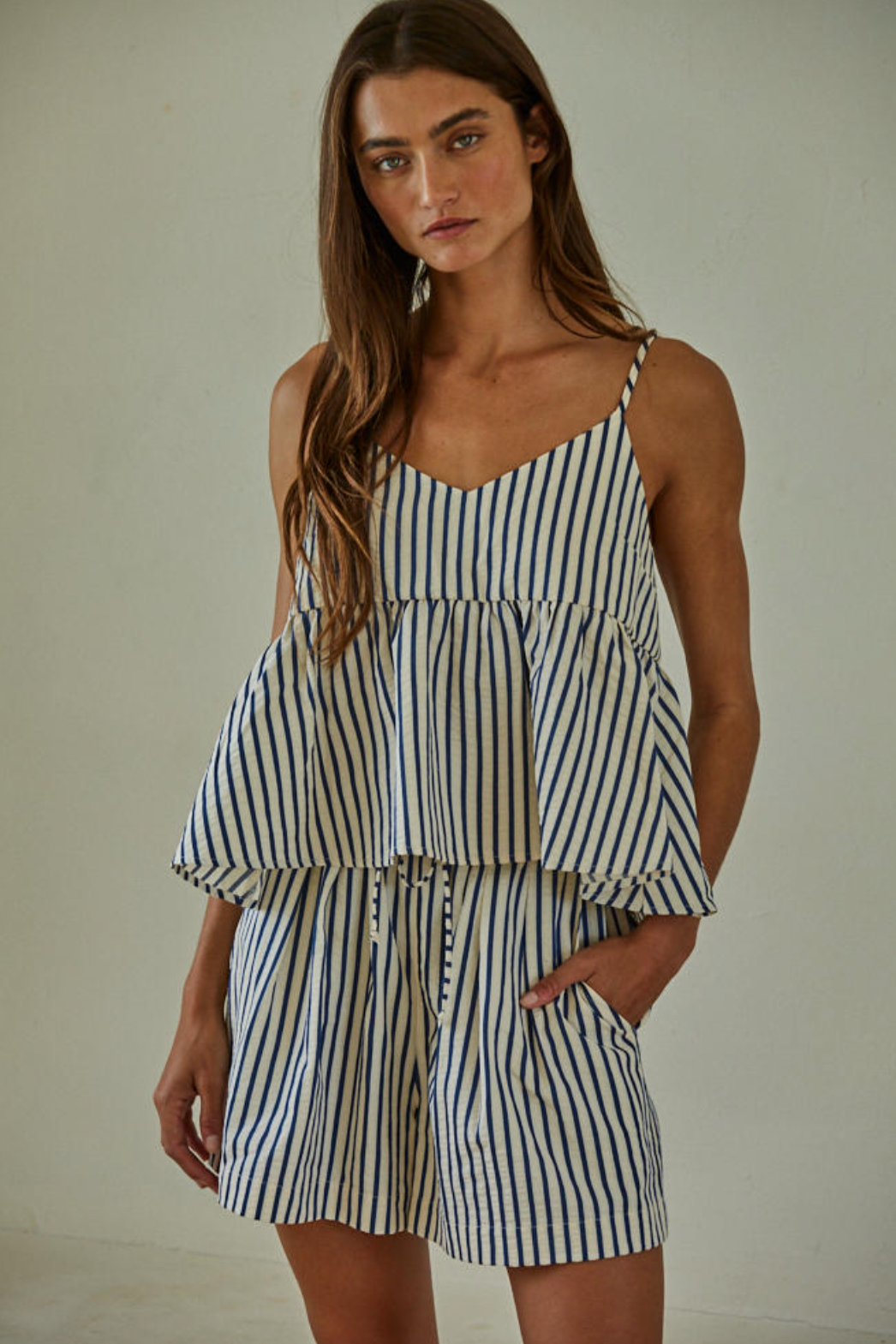Ellah Striped Peplum Top – gadogadoellicottville